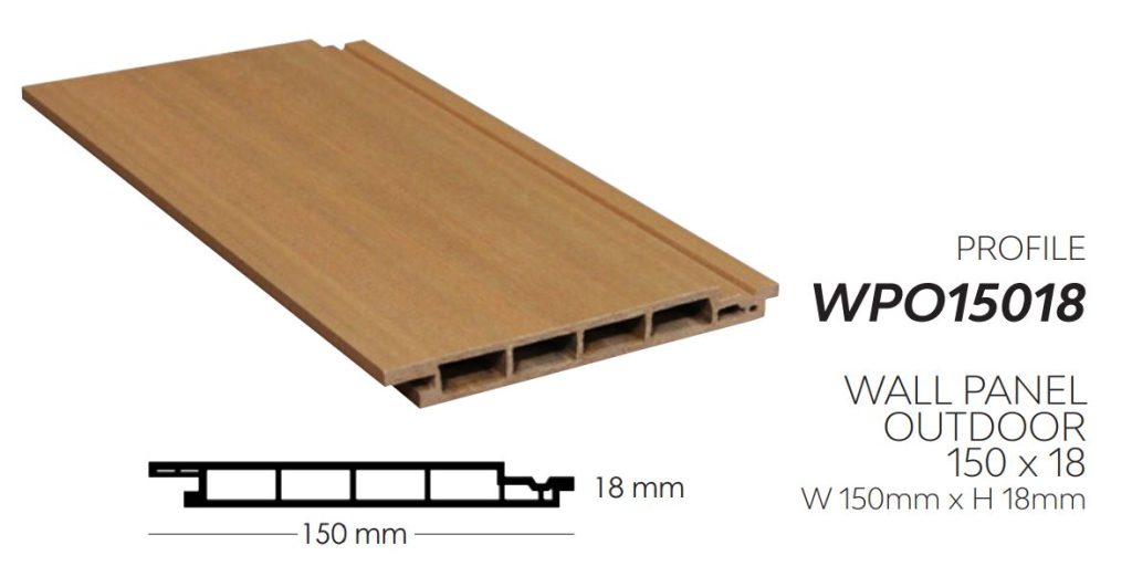WALL PANEL OUTDOOR 150 x 18 | GRM Biowood Philippines