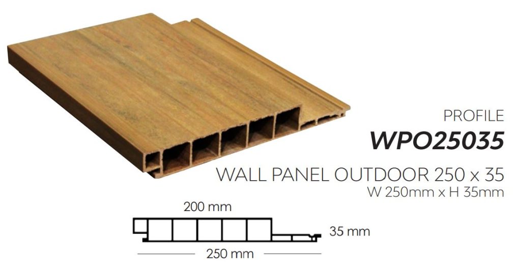 WALL PANEL OUTDOOR 250 x 35 | GRM Biowood Philippines